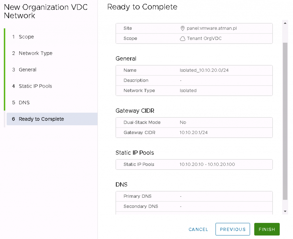 Creating Isolated Network Atman Vmware Cloud Atman Documentation